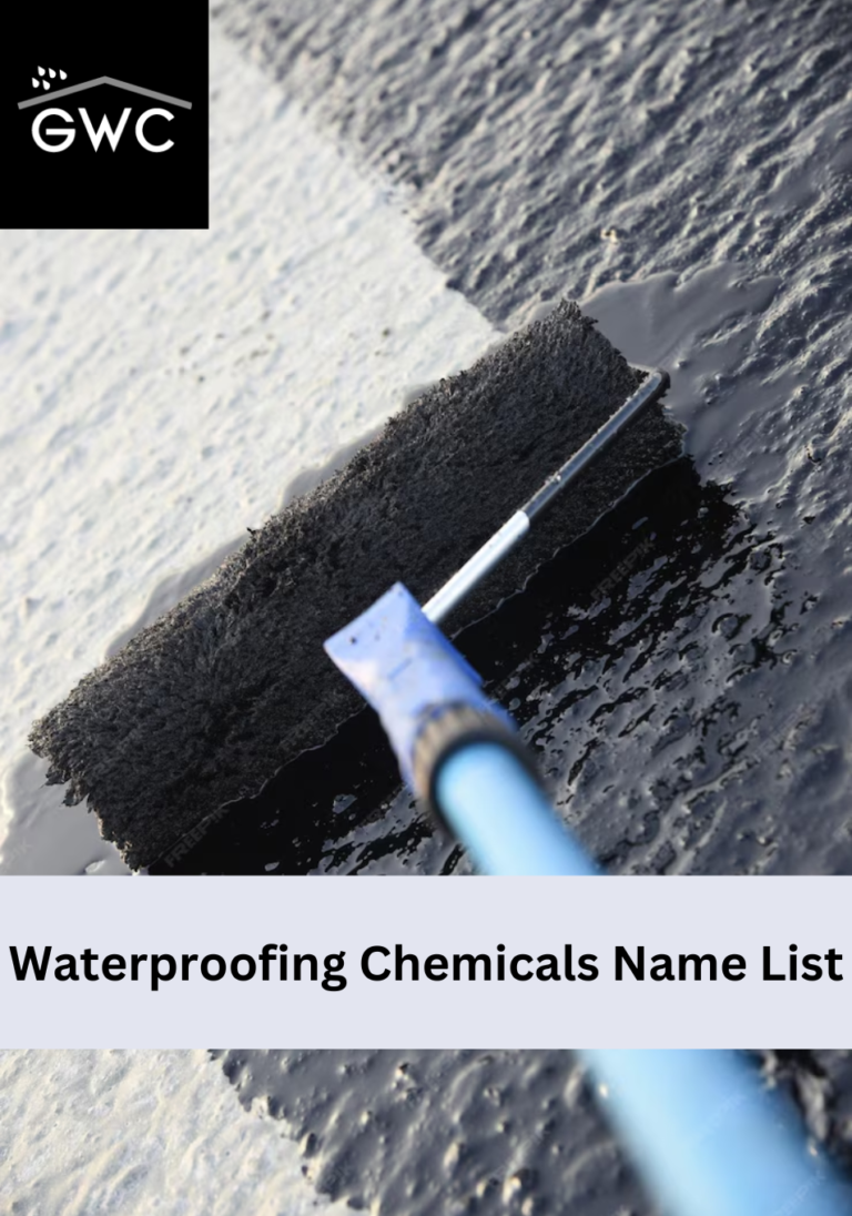 Waterproofing Chemicals Name List | Garg Waterproofing